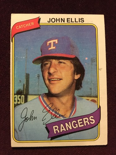 1980 Topps #283 Rangers John Ellis Baseball Card | eBay