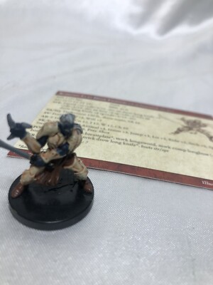 D&D Miniatures SCORPION CLAN DROW FIGHTER #Origins 1 Promo W/ Angelfire ...