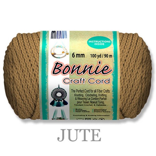 Macrame Cord yarn Bonnie Braid 6mm-100yd rolls fusible outdoor fade ...