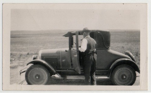 Man with 1920s Coupe Wyoming Sheep Rancher Original Photo | eBay
