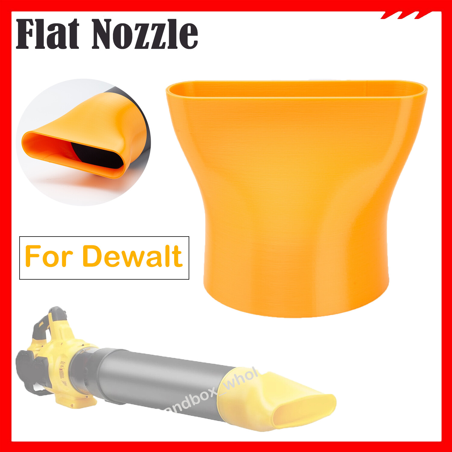 For Dewalt 20V 60V MAX Leaf Blower Flat Nozzle End Tip for DCBL722 ...