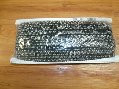 conso 1/2" Scroll Braid Gimp color tuxedo pr23 36 Yards roll style ...