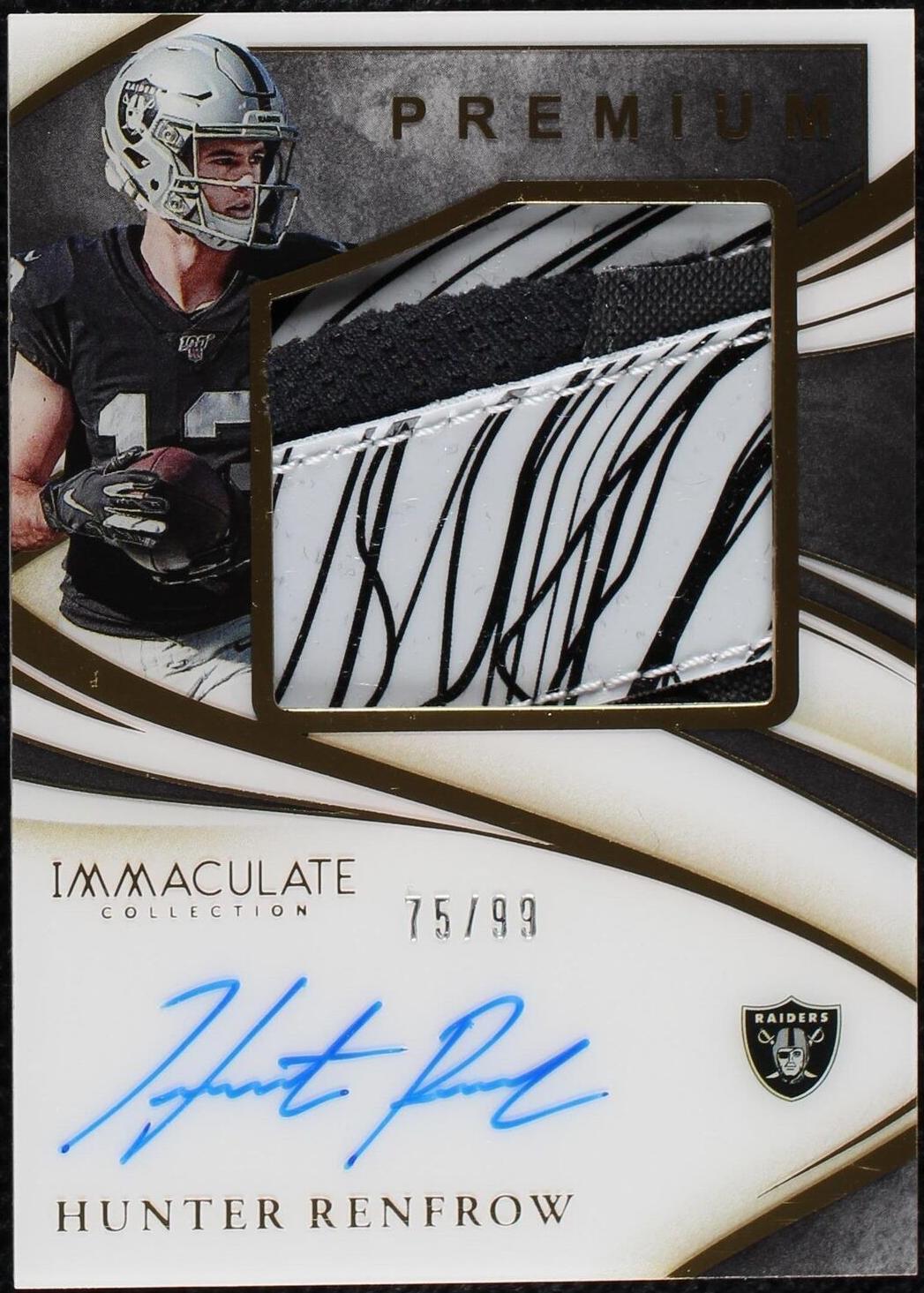 2020 Panini Immaculate Collection - Premium Patch Autographs Hunter ...