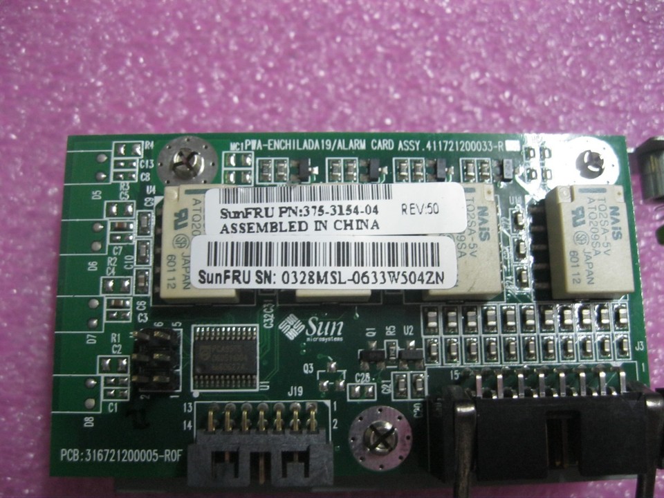 LOT 5 SUN Netra 240 440 375-3154 Alarm Card 5 X SUN 375-3154 USED | eBay