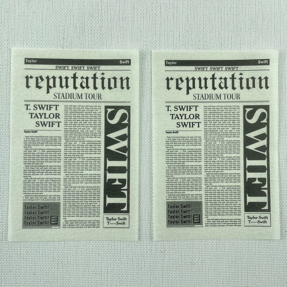 2x Pieces Taylor Swift Reputation Era 2018 Tour Confetti Very Good ...