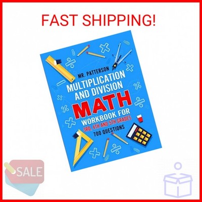 Multiplication and Division Math Workbook for 3rd, 4th and 5th Grades ...