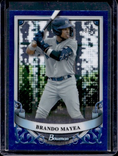 2024 Bowman Sterling Brando Mayea Prospect Blue Refractor #/25 | eBay