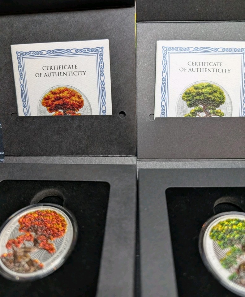 Germania Mint Yggdrasil Autumn & Spring 2025 1x2 Oz Silver 5 Mark BU ...