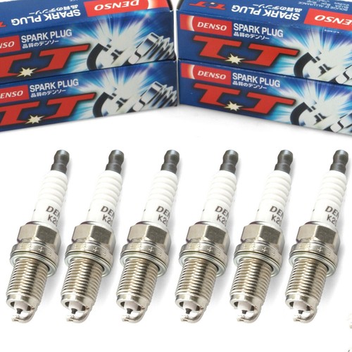 6 Spark Plug Denso K20TT Nickel Mcc Smart (450) Fortwo Cabrio 600cc 0.6 ...