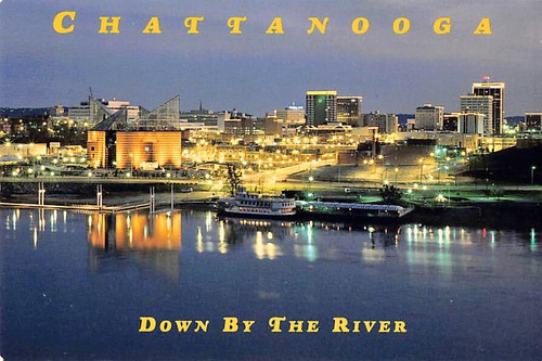 Chattanooga Tennessee River Postcard 4"x6" Southern Belle Riverboat ...