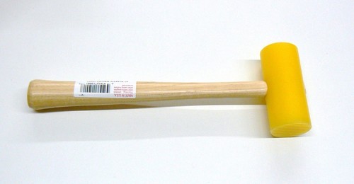 Plastic Mallet 1-1/2" x 3-1/2" Yellow Head Non Marring 6oz Craft Hammer ...