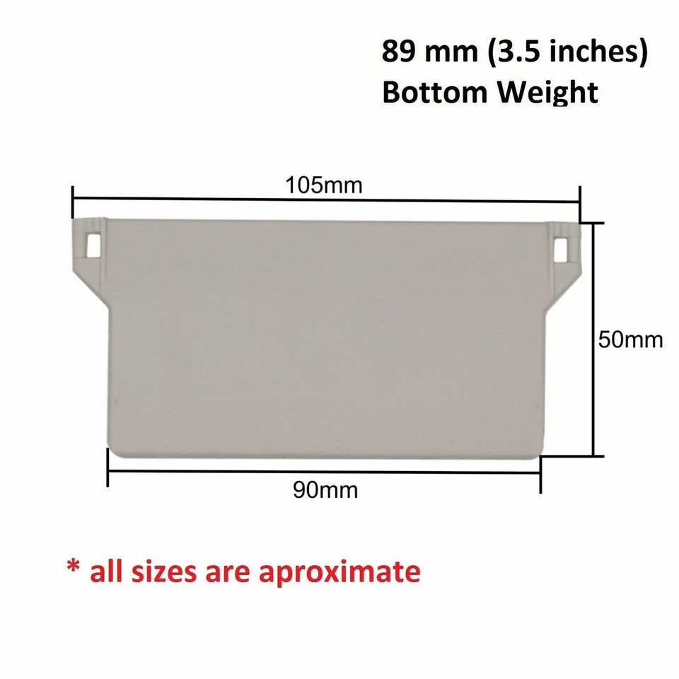 Vertical Blind Weights 89mm ( 3.5") Replacement Blind Bottom Weights ...