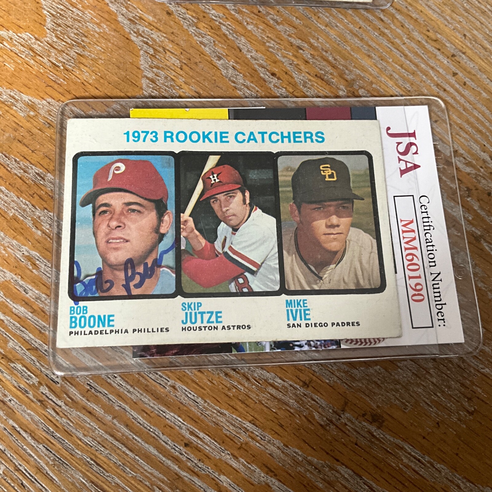 autographed 1973 Topps BOB BOONE rookie. JSA CERT | eBay