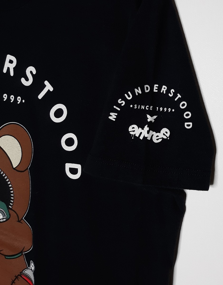 Misunderstood Shirt With Bear Entree LS Misunderstood Camo Teddy 2.0