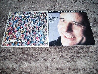 Maxime le forestier rare lot de 2 cd single remix "ambalaba & né ...