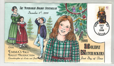 2008 COLLINS HANDPAINTED CHRISTMAS HOLIDAY NUTCRACKER BALLET EMMA'S ...