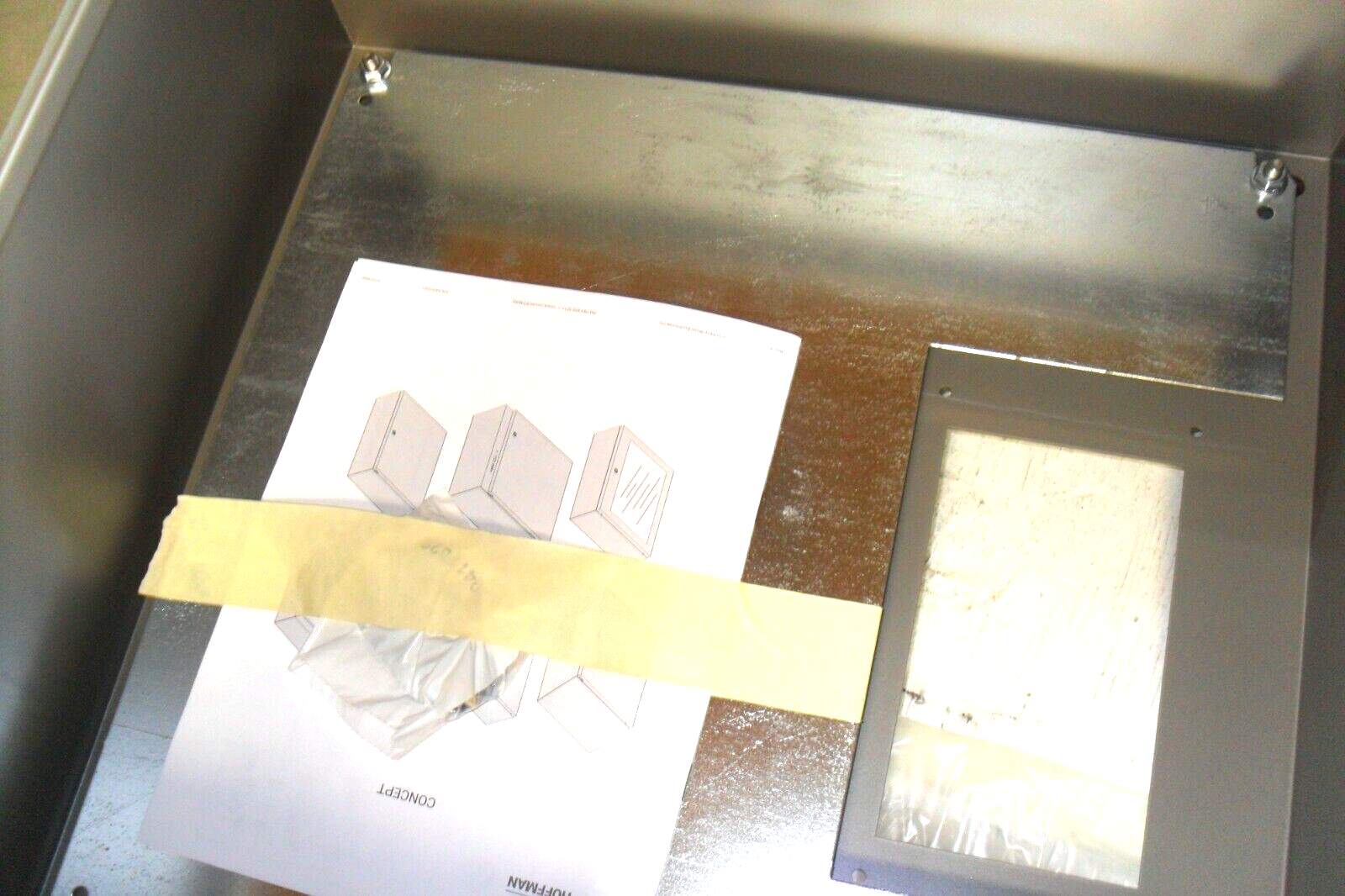 Nvent S3307-CSD20208-PNL SF Electrical Enclosure, w/ Backing Plate | eBay