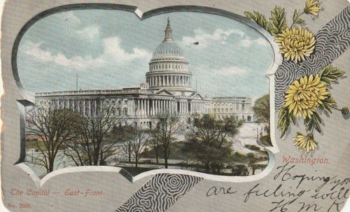 *Washington Postcard-"The Capital" /East-Front- (Vintage-See Desc.) (PM ...