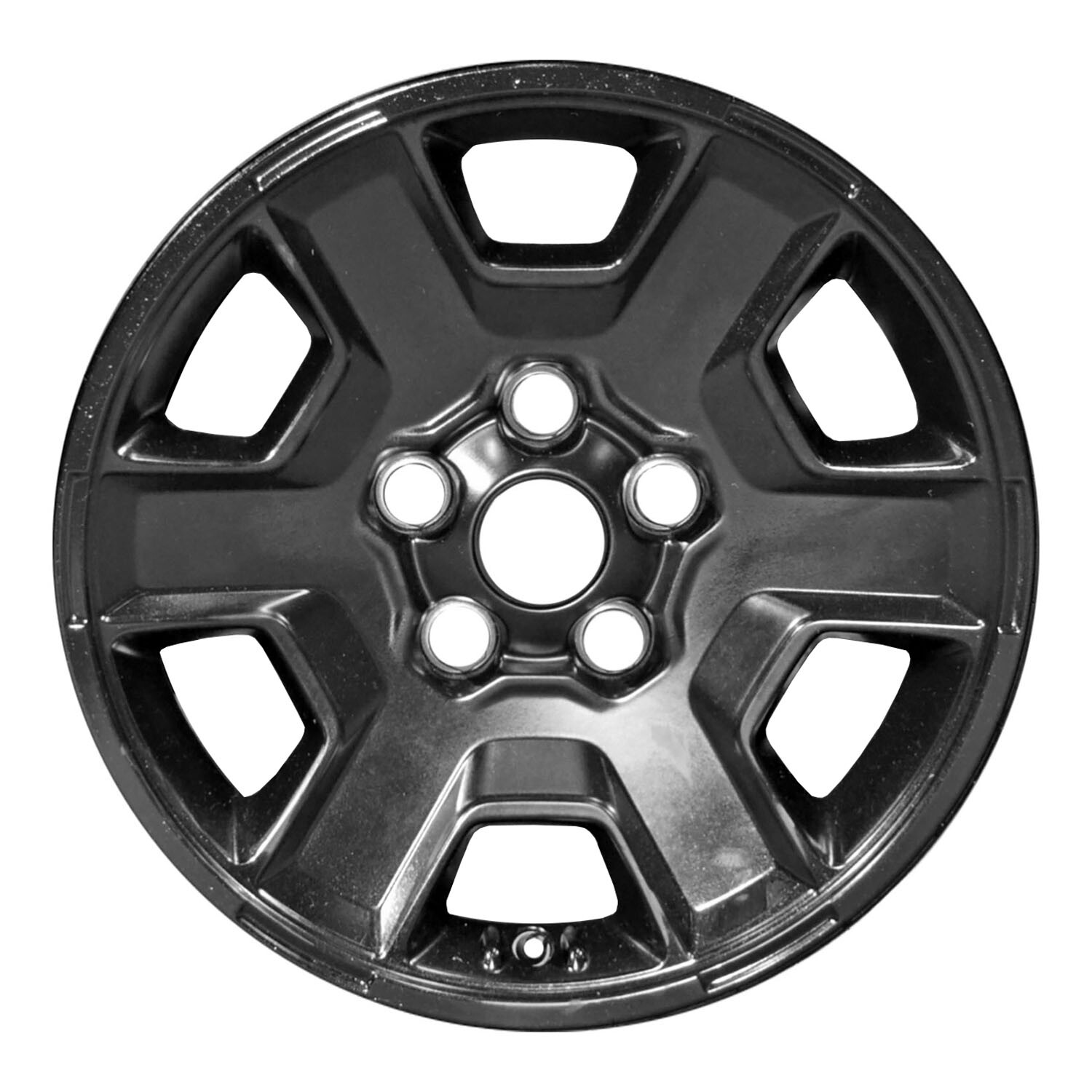 96903 Used OEM Aluminum Wheel 17x7.5 Black Painted Fits 2020-2022 Jeep ...