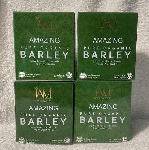 4 Boxes IAM Worldwide Amazing Pure Organic Barley Powder | eBay