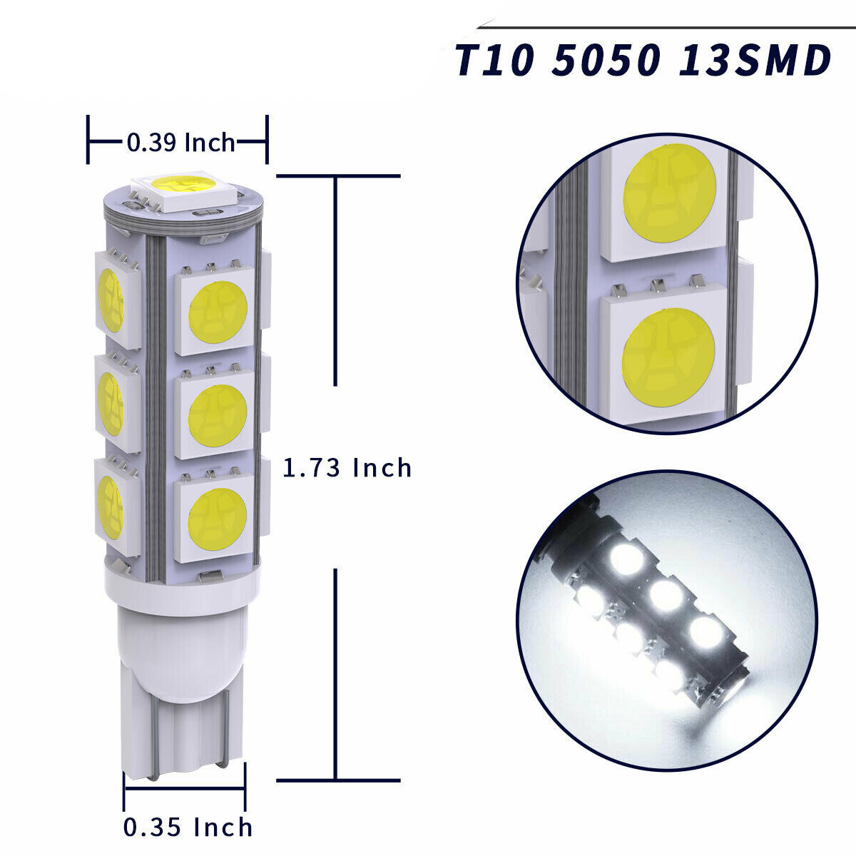 20- T10 Low Voltage Landscape Light LED conversion 13 Cool White led's ...