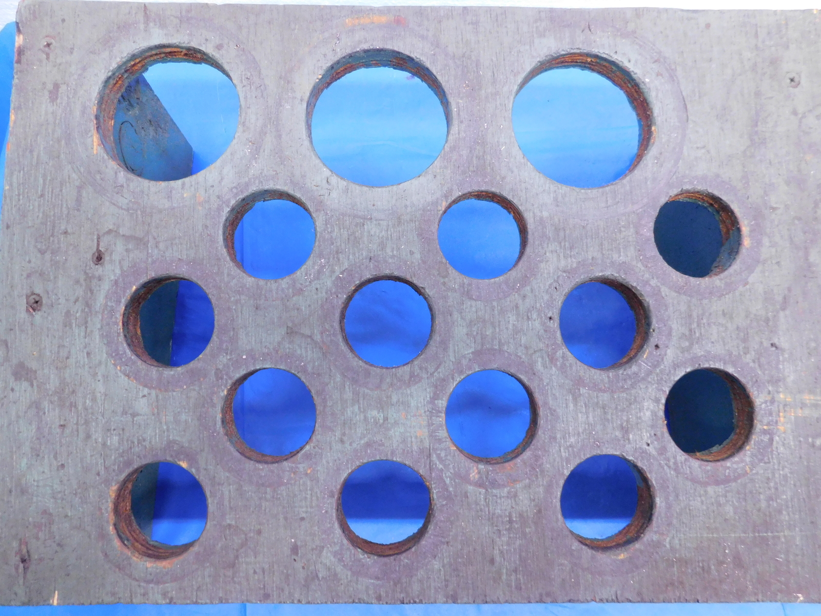 WOODEN 30 SLOT 40 & 50 TAPER TOOL HOLDER STORAGE RACK 32 X 12 X 6 ...