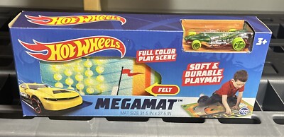 Hot Wheels Felt Mega Mat Playmat 1 Vehicle Included 31.5" x 27.5" Car ...