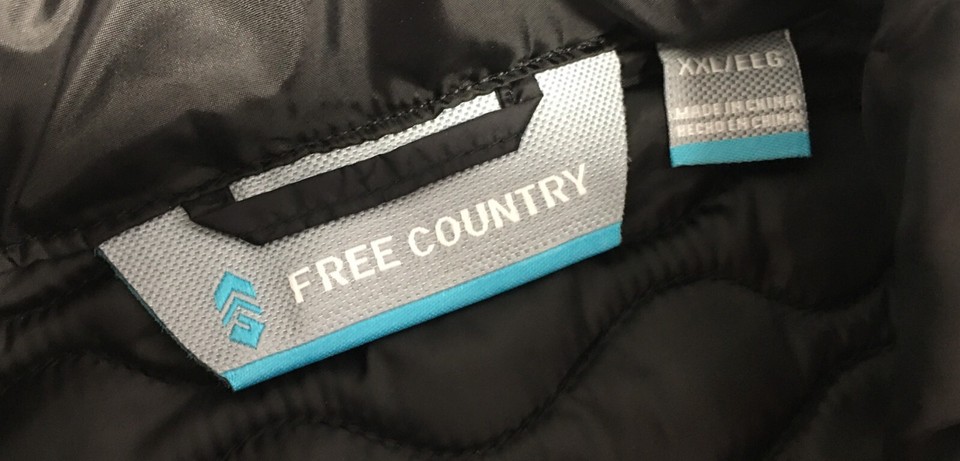 FREE COUNTRY FreeCycle Quilted Vest Repreve Black, Womens Sz.XXL- NWT ...