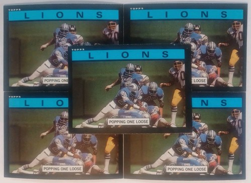 1985 TOPPS #58 DETROIT LIONS DOUG ENGLISH [5] WILLIAMS RC BROWN RC NM ...