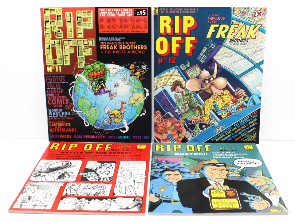 Rip Off Lot of 9 Comics ~ #11, 12, 16-20, 25 & 29 ~ Adult Fantasy 1982 ...