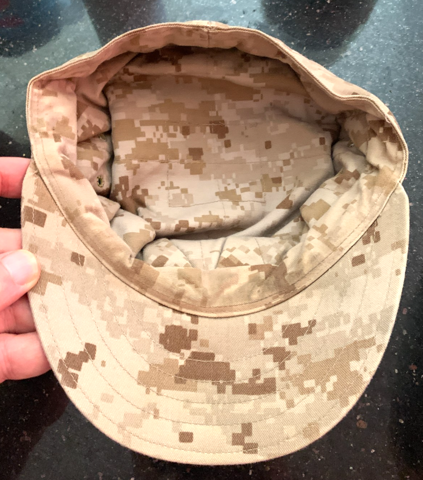 USMC 8-Point Hat Cap Garrison Marpat Desert Digital Camouflage Camo ...