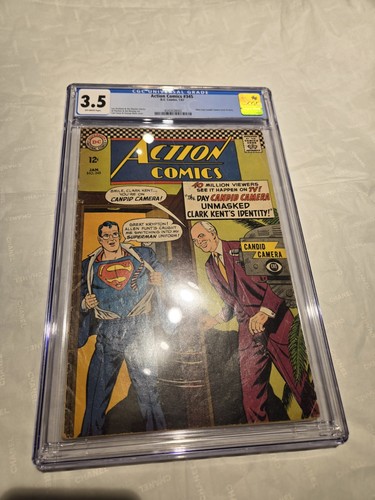 Action Comics #345 CGC 3.5 1967 Superman Silver Age Allen Funt | eBay