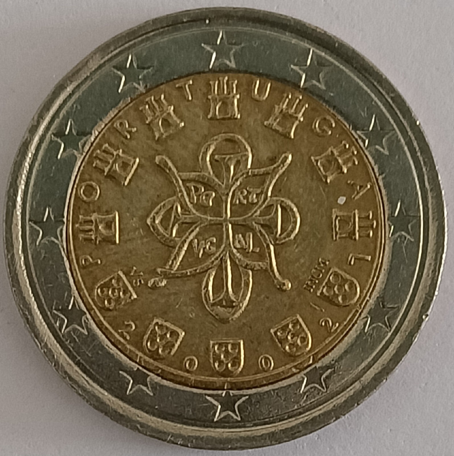 Moneda De 2 euros De Portugal 2002 Con Defecto De Acuñación Y Exceso De ...