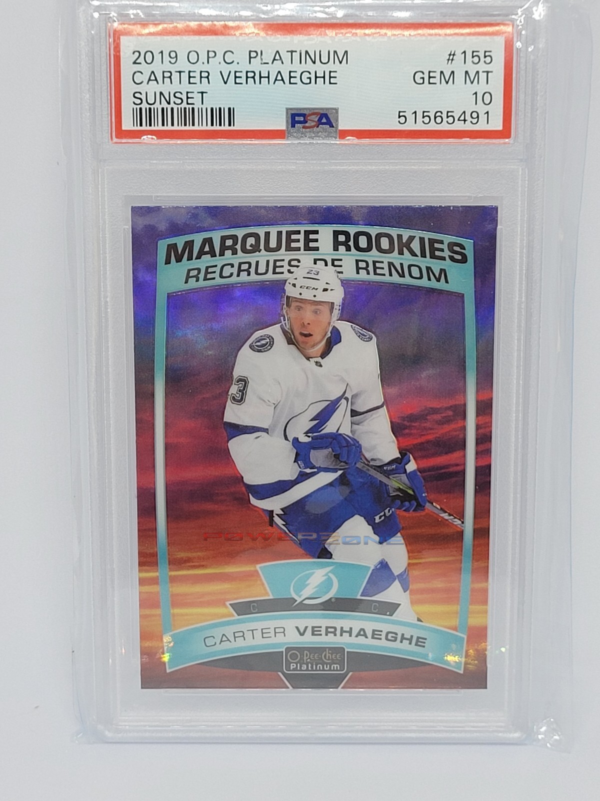 Carter Verhaeghe O-PEE-CHEE "POP 1" Platinum Rookie Sunset PSA 10 | eBay