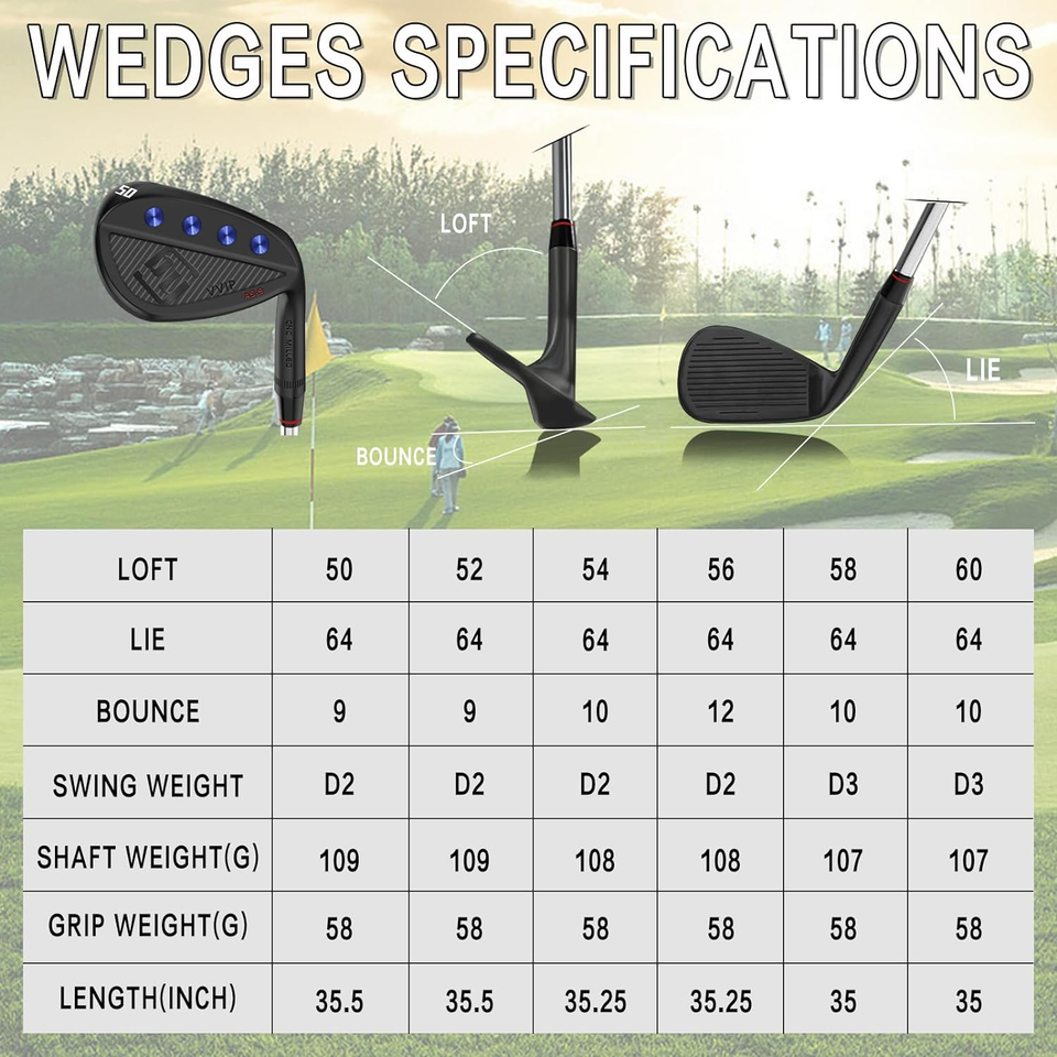 Yamato Full Face Golf Wedge Set or Individual Golf Wedges 50/52/54/56 ...