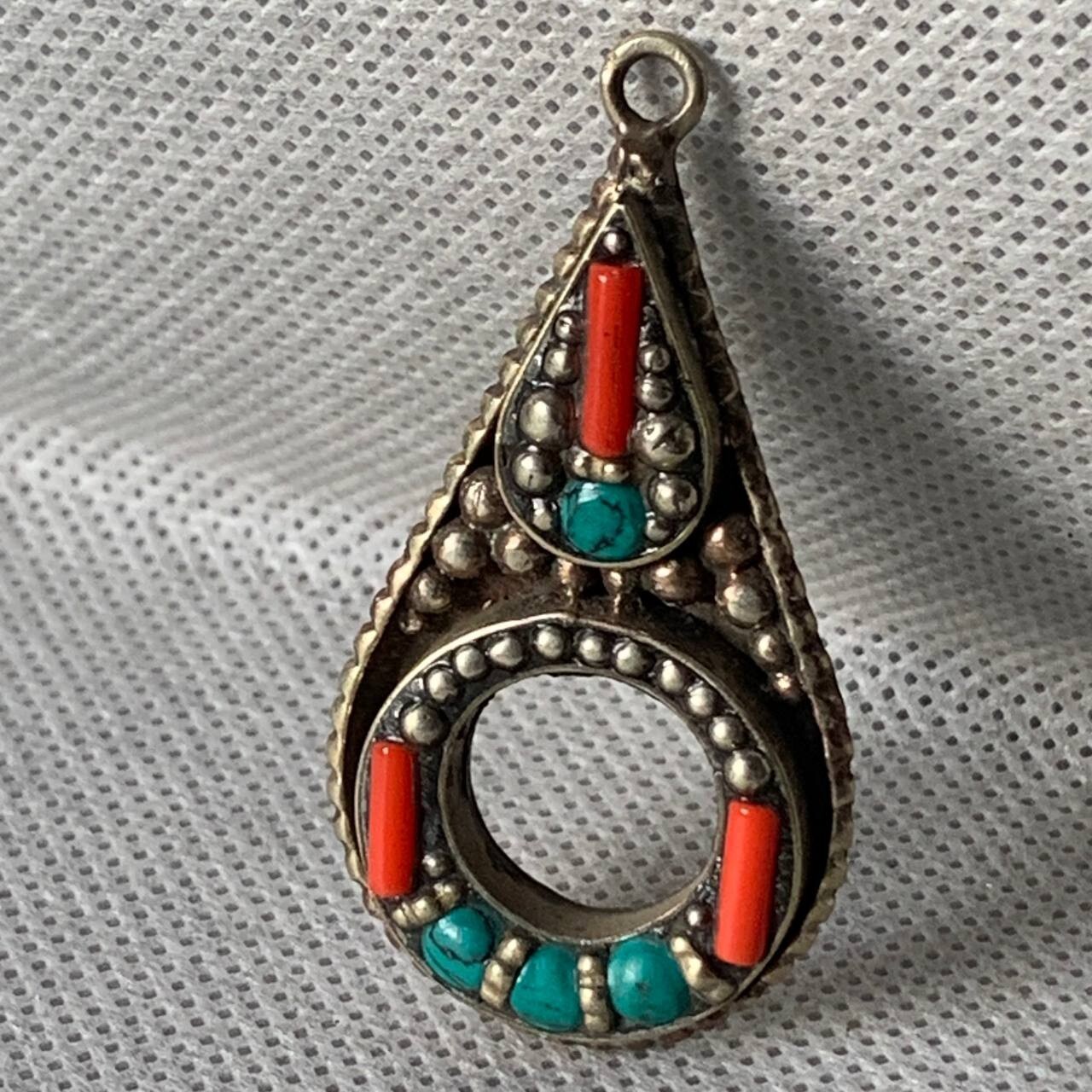 RARE ANCIENT VICTORIAN SILVER COLOR AMULET AMAZING WI… - Gem