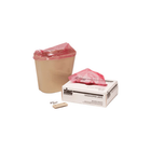 Zirc Dental 20Z405 Handi-Hopper Biohazard Liners Red 7" X 10" X 3" 100 ...