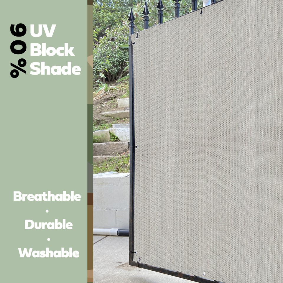 Gate Privacy Screen Cover Panel Barrier for Backyard Driveway Fence ...