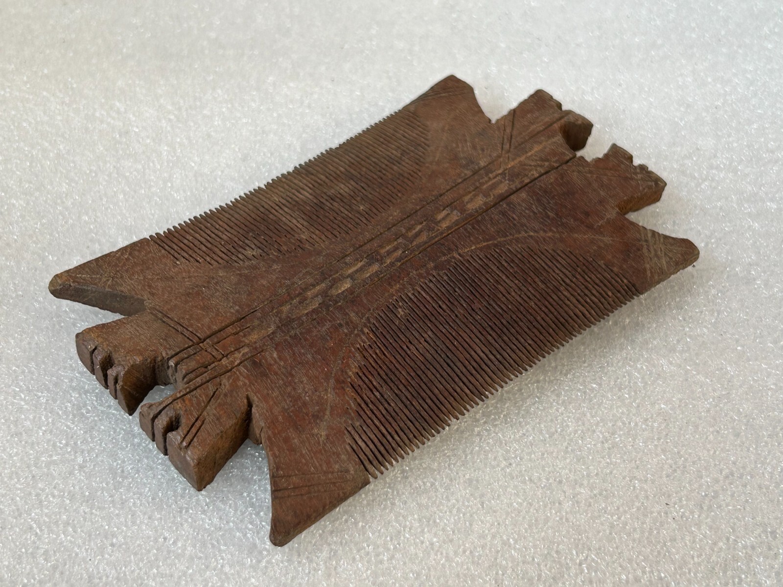 RARE OLD VINTAGE HANDMADE TRIBAL WOODEN UNIQUE SHAPE TRIBAL LADY HAIR ...
