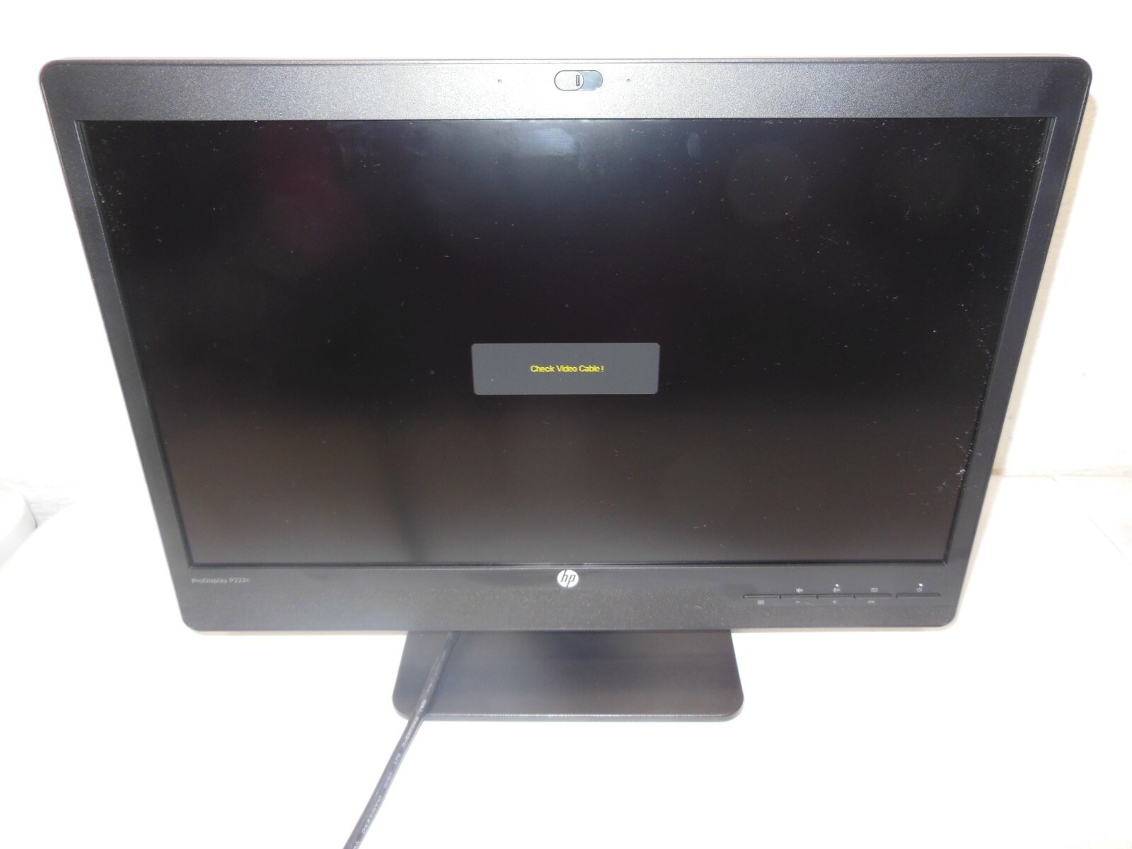 HP ProDisplay P222c 21.5" LCD Monitor DisplayPort VGA w/ Camera Grade A ...