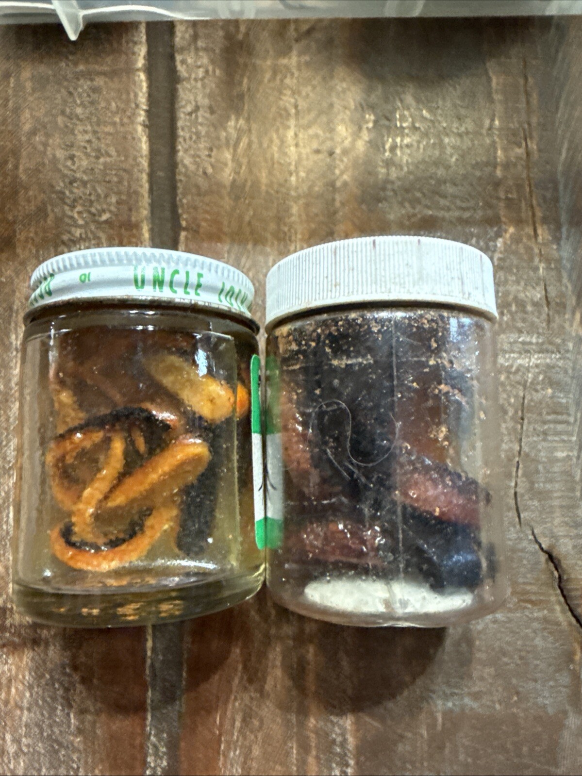 (1)Jar Uncle Josh #11 Pork Frogs & (1) Jar Twin Tail | eBay