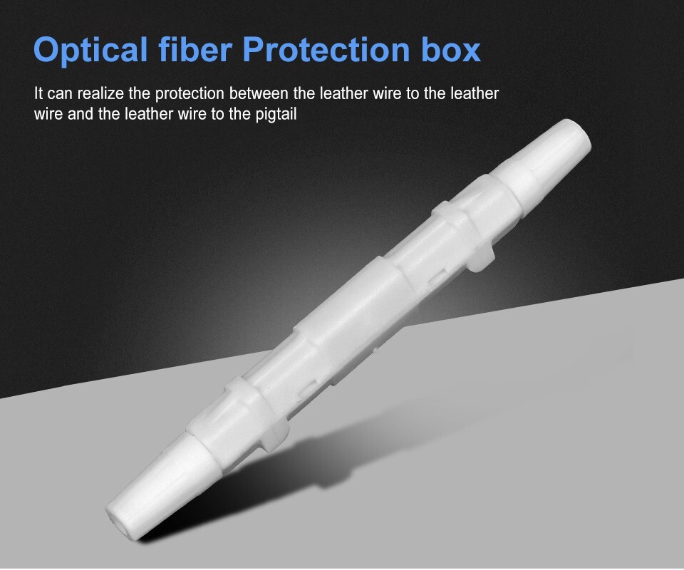10 pcs Drop Cable Protection Box Optical Fiber Protection Box Small ...