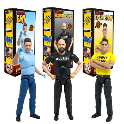 Ultimate Security Guard, Event Staff Worker & EMT Figures for WWE & AEW ...