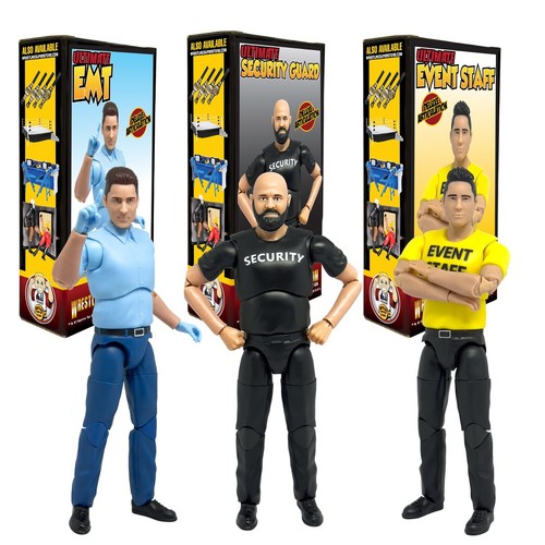 Ultimate Security Guard, Event Staff Worker & EMT Figures for WWE & AEW ...