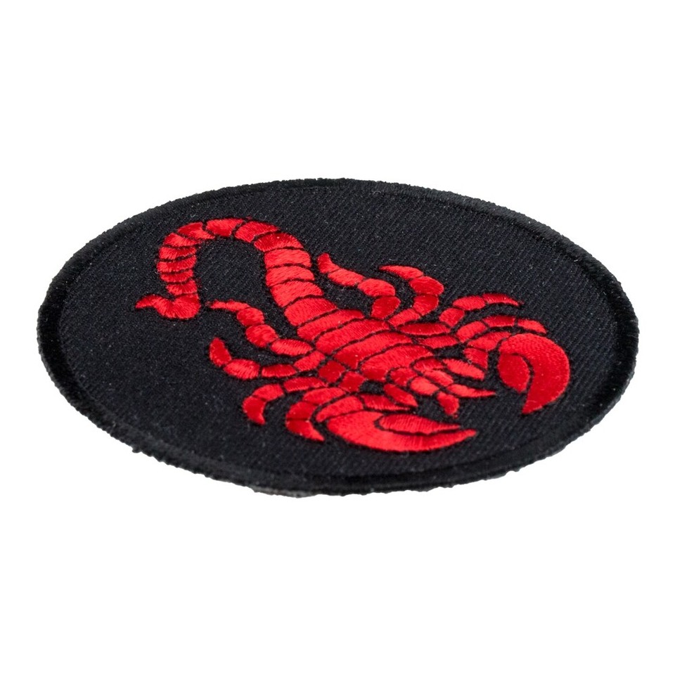 Red Scorpion Round Patch, Scorpion Patches | eBay