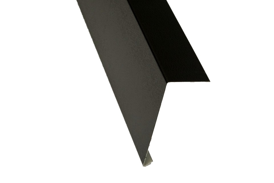 Flat Roof Metal Edge Trim 3m Lengths BLACK & WHITE - EPDM Rubber ...