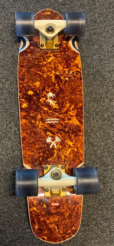 LIGHTLY USED GLOBE BLAZER 26"x7.25" TORTOISE SHELL CRUISER SKATEBOARD ...