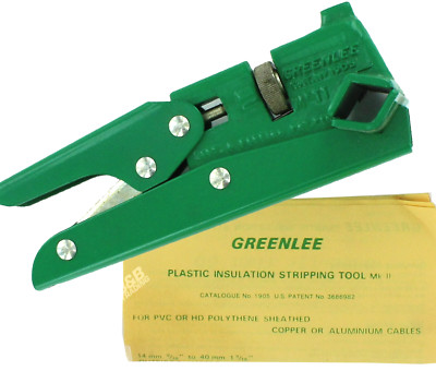 GREENLEE 1905 ADJUSTABLE SNAP ACTION CABLE STRIPPER 1/0 AWG TO 1000 ...