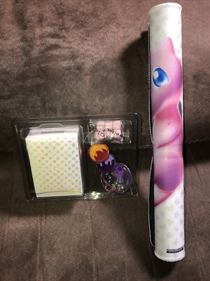 Pokemon 151 UPC Play Mat Mew Scarlet & Violet, Dice, Tokens, Deck Box ...