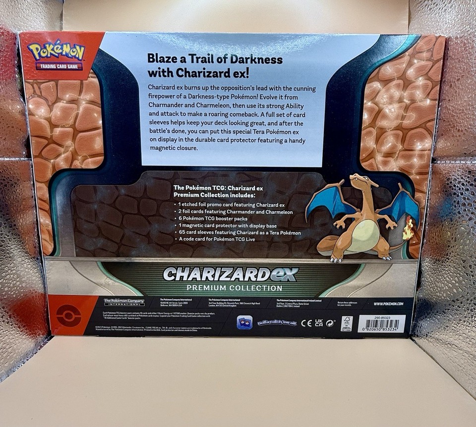 Pokémon TCG: Charizard ex Premium Collection Box - 6 Packs 820650873232 ...
